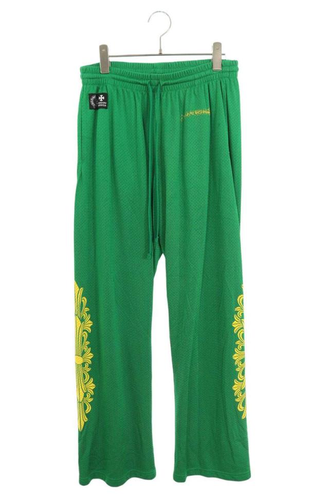 クロムハーツ サイズ:M MESH VARSITY PANTS メッシュプリントロングパンツ 中古 GZ11