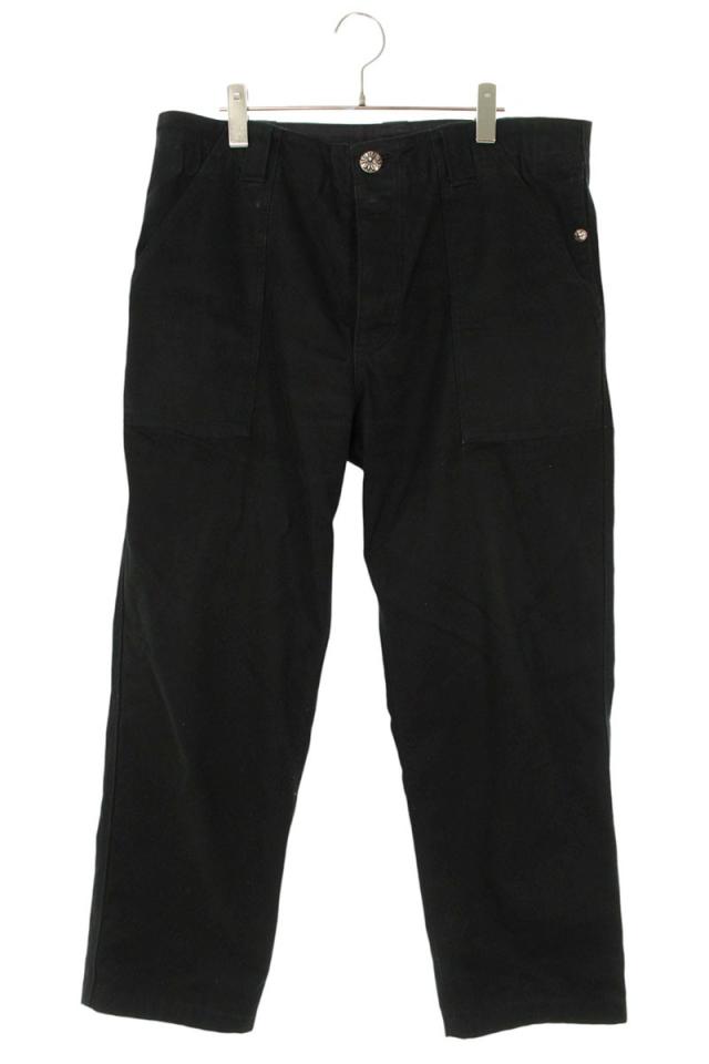 クロムハーツ サイズ:34インチ  FATIGUE ファティーグ クロスボールボタンファティーグカーゴロングパンツ 中古 FK04