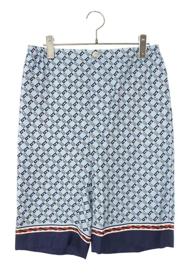 グッチ サイズ:44  672698 ZAMZY ロゴ総柄ハーフパンツ 中古 SB01