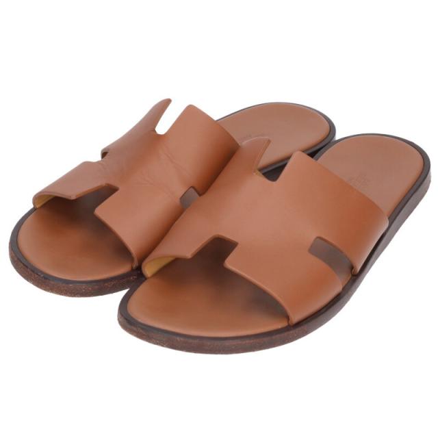 エルメス サイズ:43  イズミール Hロゴレザーサンダル 中古 BS99