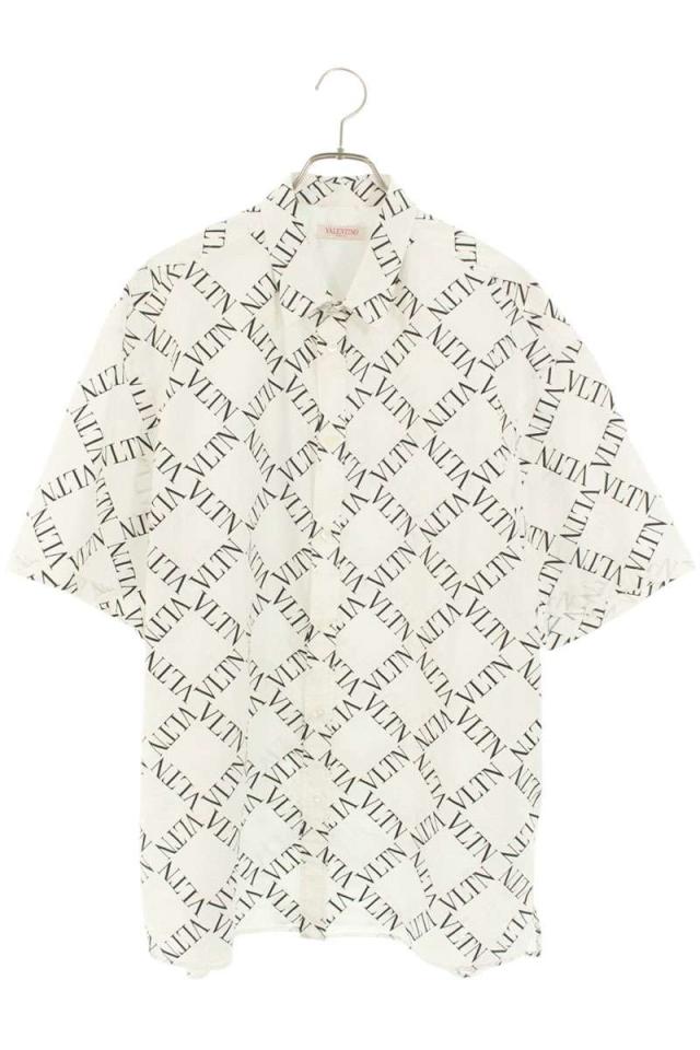 ヴァレンティノ サイズ:40  3V5AAA45QTN ロゴ総柄半袖シャツ 中古 BS99