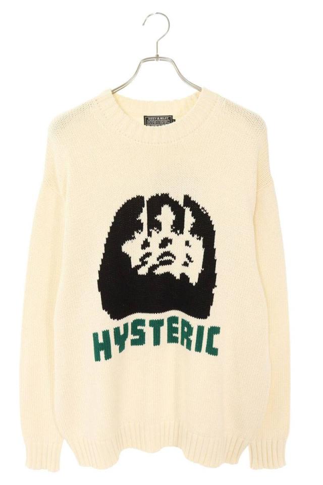 ヒステリックグラマー サイズ:L  25AW  02253NS04 フロントグラフィックニット 中古 BS99