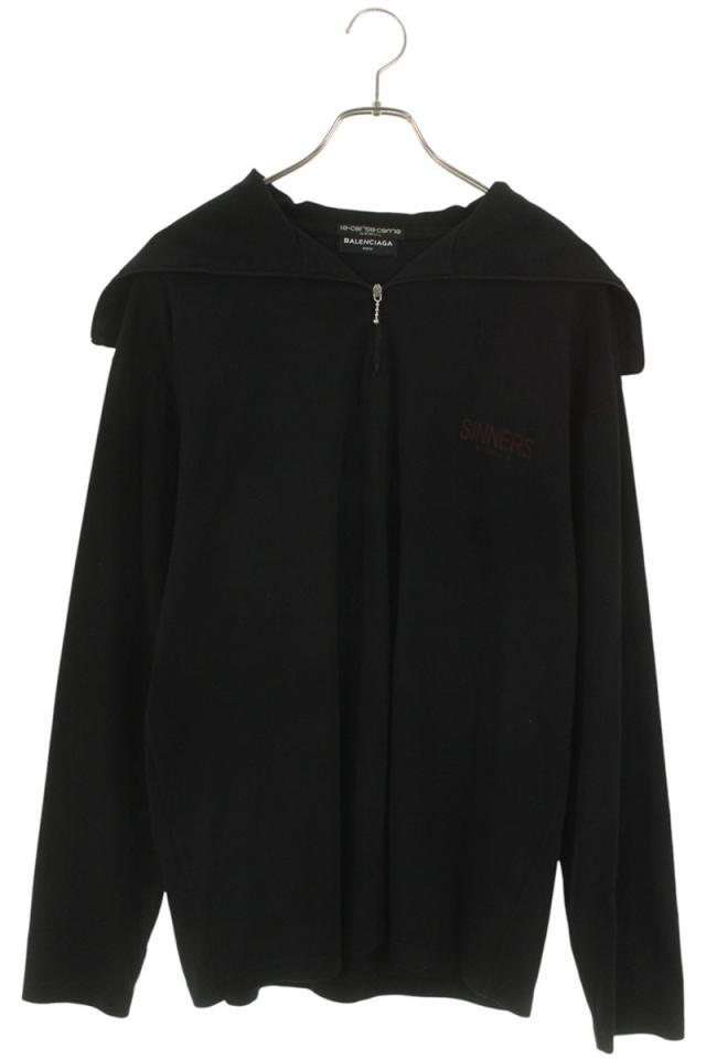 バレンシアガ サイズ:S  486144 TWK52 ハーフジップ長袖カットソー 中古 BS99