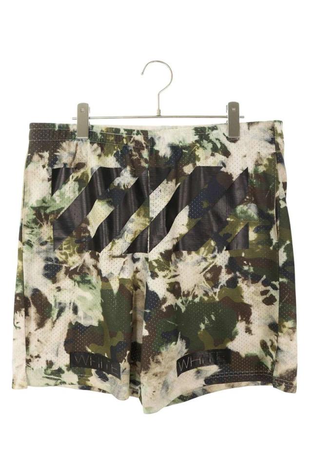 オフホワイト サイズ:M カモフラバイアスプリントメッシュハーフパンツ 中古 BS99