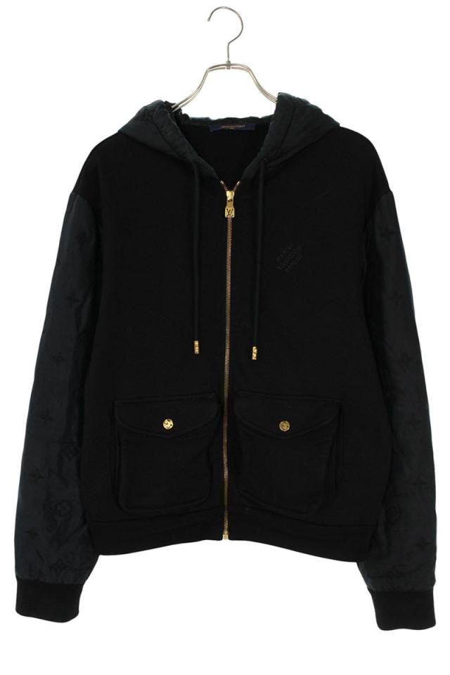 ルイヴィトン サイズ:S  24SS  RM241 FWC HQY68W ハイブリッドジップモノグラムフーディーブルゾン 中古 SS13
