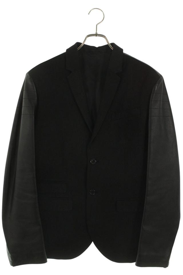 ニールバレット サイズ:48  BGI85C C1109 レザースリーブテーラードジャケット 中古 BS99