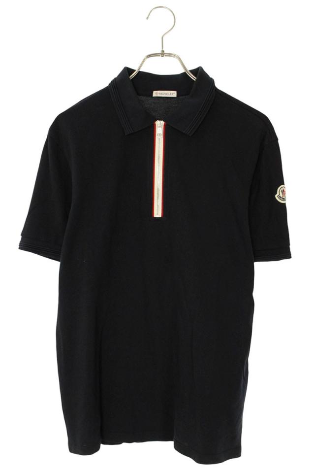 モンクレール サイズ:M  K10918A00002 ハーフジップポロ半袖ポロシャツ 中古 BS99