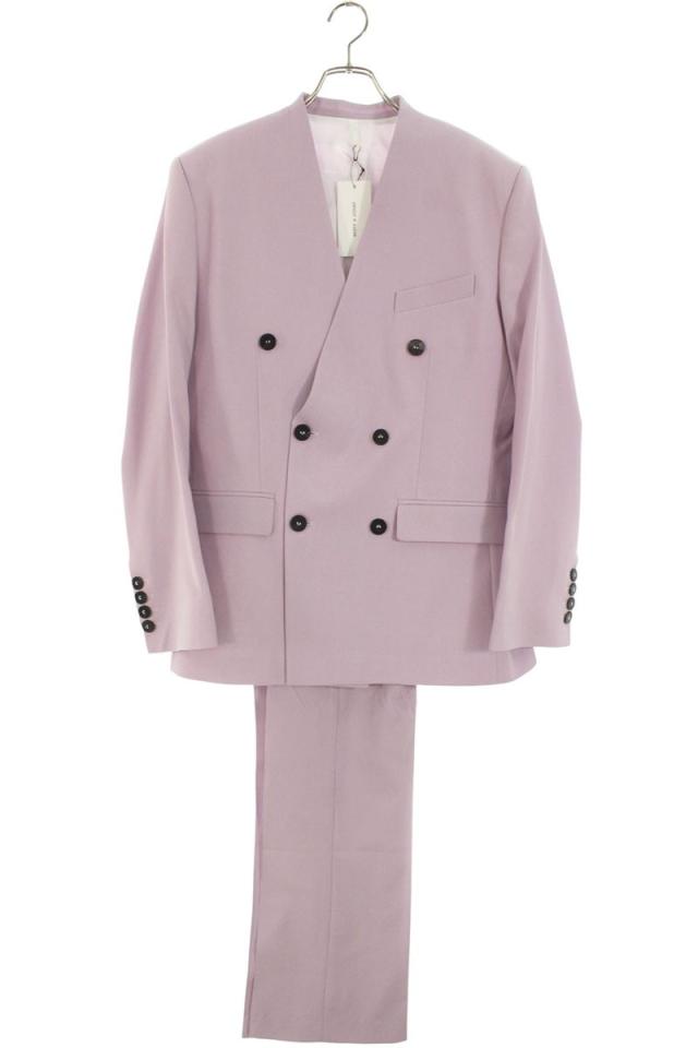 アーネストダブルベイカー サイズ:M/48 ノーカラーブレザー セットアップスーツ 中古 OM10