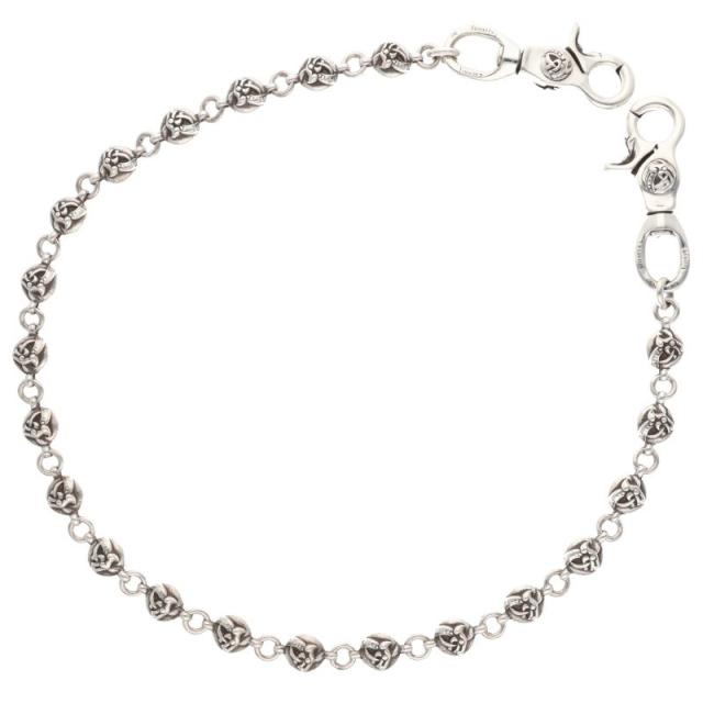 クロムハーツ サイズ:ロング  2BALL LONG-T 2クリップロング#2ケルティックボール シルバーウォレットチェーン 中古 SJ02