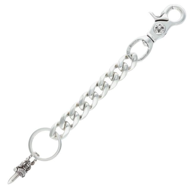 クロムハーツ サイズ:ロング  CLP CHN CLASSIC-L ロングクラシックリンク シルバーキーチェーン 中古 GZ11