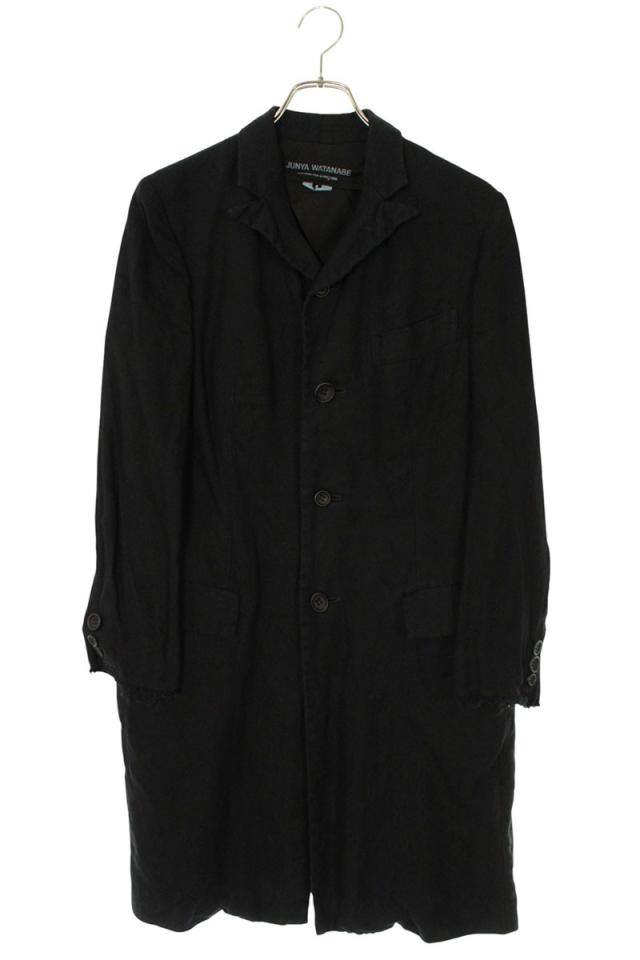 コムデギャルソンジュンヤワタナベ サイズ:S  14SS  JM-C020 AD2013後染め袖断ち切りリネンコート 中古 BS99