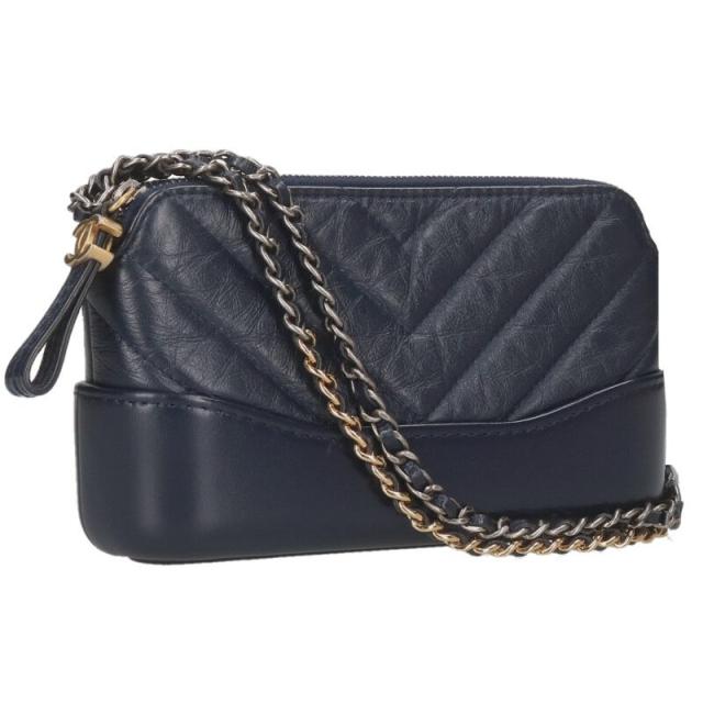 シャネル   A94505 ガブリエル ドゥ シャネル シェブロン エイジドカーフスキンチェーンウォレットショルダーバッグ 中古 BS99