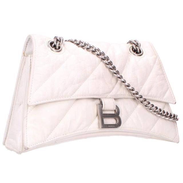 バレンシアガ サイズ:SMALL  716351 Crush Chain Bag キルテッドチェーンストラップショルダーバッグ 中古 SB01