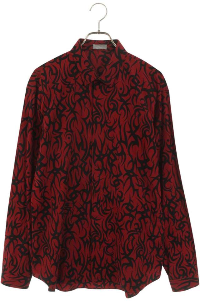 ディオール サイズ:42  433C529B4329 トライバル総柄長袖シャツ 中古 SS13