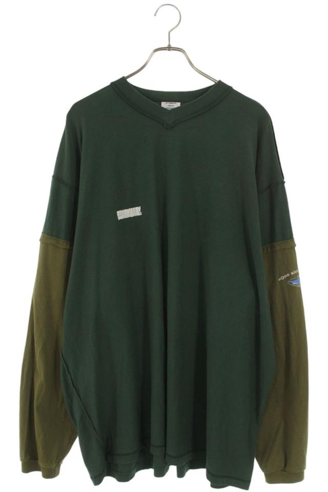 ヴェトモン サイズ:XS  UA65LS320G インサイドアウトシャーク長袖カットソー 中古 SB01