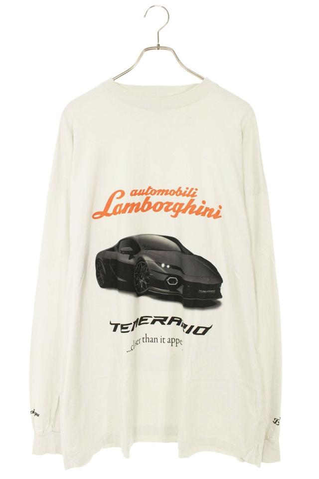 バレンシアガ サイズ:4  835839 TSVP9 ランボルギーニプリントオーバーサイズ長袖カットソー 中古 OM10