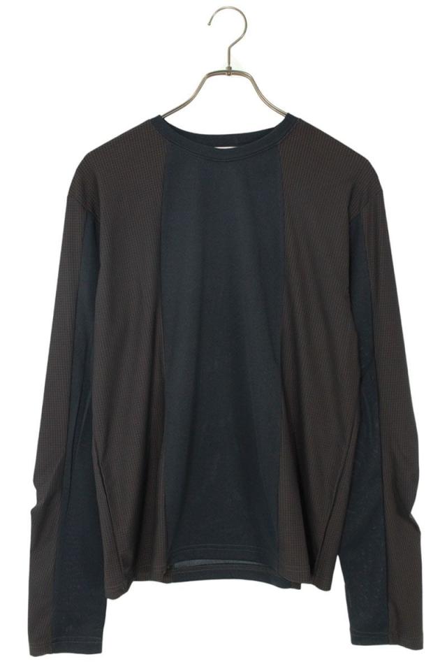 トリプルエフポスタルサービス サイズ:M  Diffraction Knit Longsleeve FFFPSSS2531 ディファレクションニット長袖カットソー 中古 BS99