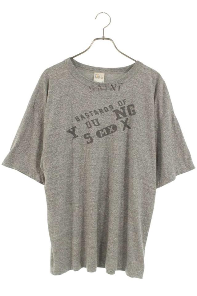 セントマイケル サイズ:L  SM-HR8-0000-C37 カレッジロゴTシャツ 中古 SB01