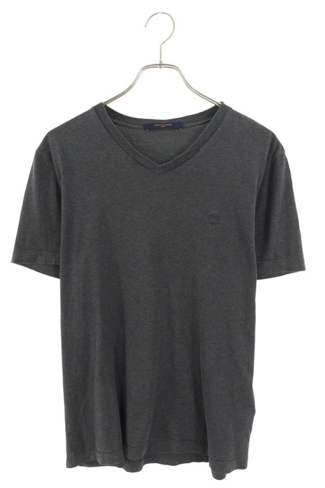 ルイヴィトン サイズ:S  18SS  RM181Q JC8 HAY51W Vネックロゴ刺繍Tシャツ 中古 BS99