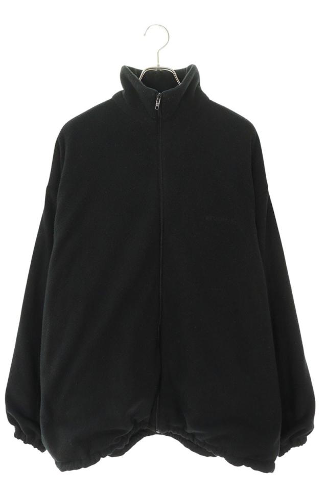 バレンシアガ サイズ:44  735760 TNQ23 ミラーロゴ刺繍フリースジップアップブルゾン 中古 OM10