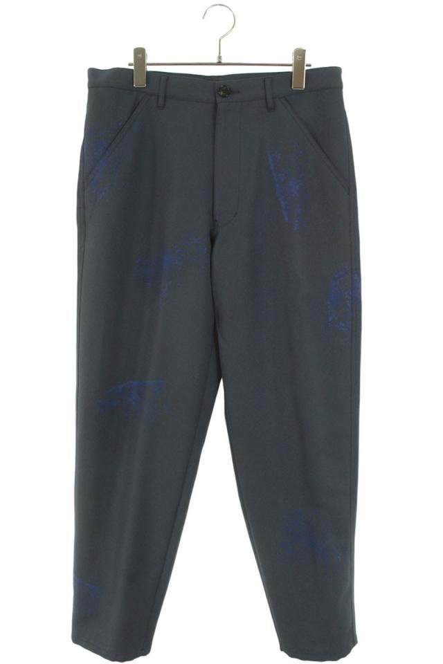 コムデギャルソンシャツ サイズ:S  FM-P503 ペイント加工ポリロングパンツ 中古 BS99