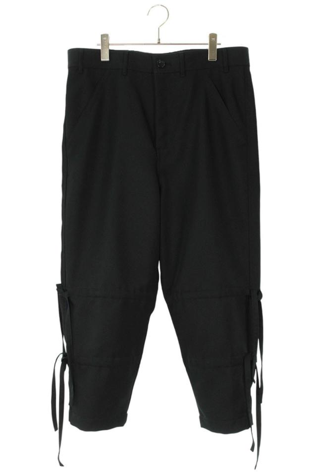 コムデギャルソンシャツ サイズ:XS  FM-P509 polyester twill plain コード付きツイルポリロングパンツ 中古 BS99