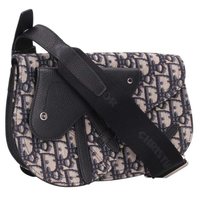 ディオール   SADDLE サドル オブリークジャガード カーフスキンショルダーバッグ 中古 BS99