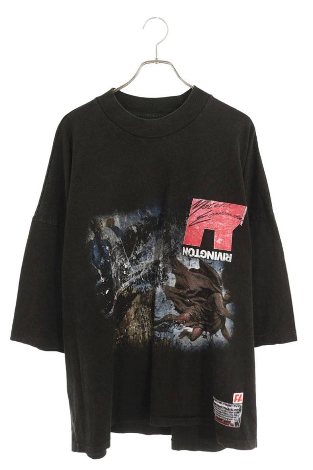 リヴィントンロイレビス サイズ:XL フロントプリントオーバーサイズTシャツ 中古 SB01