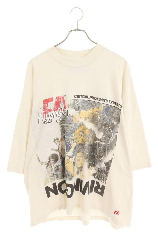 リヴィントンロイレビス サイズ:L フロントプリントオーバーサイズTシャツ 中古 SB01