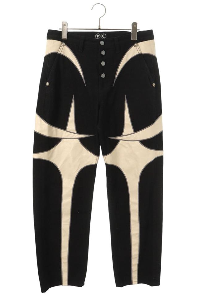 サグクラブ サイズ:2  TC24PT0602 レザー切り替えデニムパンツ 中古 BS99