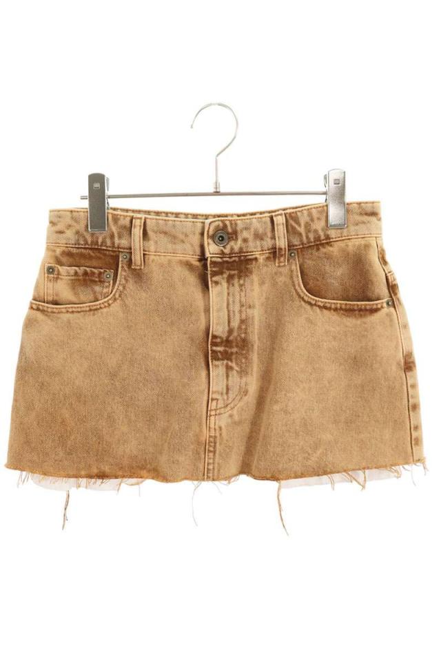 ミュウミュウ サイズ:36  GWD278 ローライズデニムミニスカート 中古 BS99