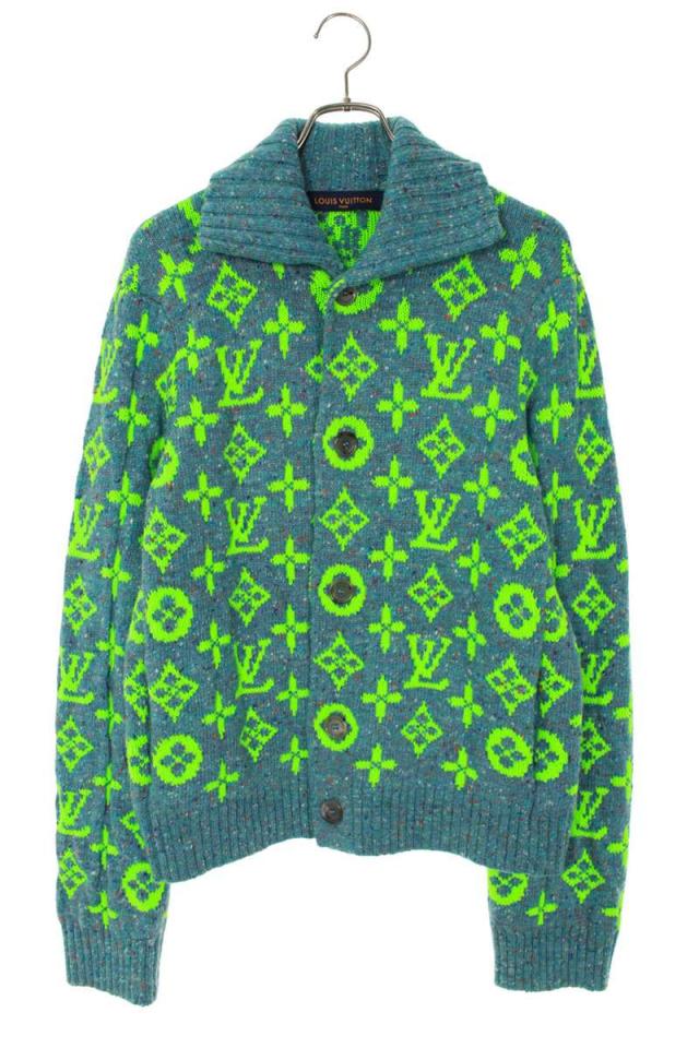 ルイヴィトン サイズ:M  22SS  RM221 IZ4 HMN83W モノグラムシグネチャーカーディガン 中古 SS13
