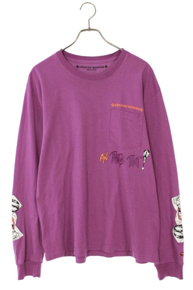 クロムハーツ サイズ:L  PPO I WANT MORE NOT LESS SWTSHRT MATTY BOYプリント長袖カットソー 中古 SS07