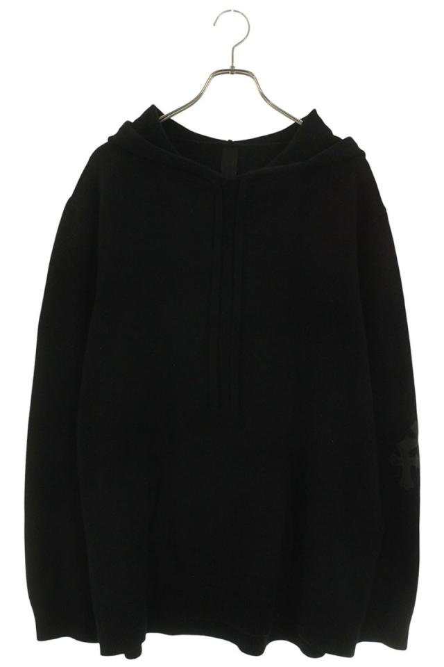 クロムハーツ サイズ:XXL  WAITING ROOM HD PLVR CSHMR クロスパッチ付きカシミアパーカー 中古 SJ02