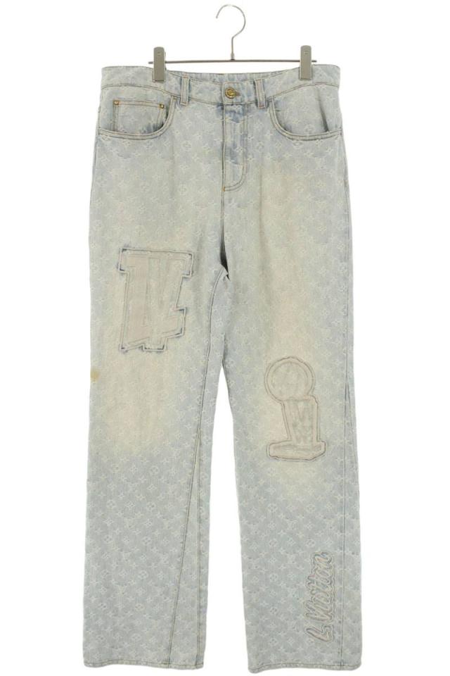 ルイヴィトン サイズ:31インチ  RM212M UZD HLD01W NBA モノグラムフレアデニムパンツ 中古 SS13