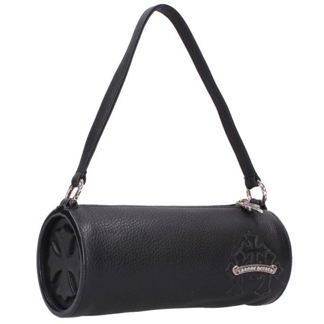 クロムハーツ GRINDS セメタリークロスパッチレザーハンドバッグ 中古 OS06