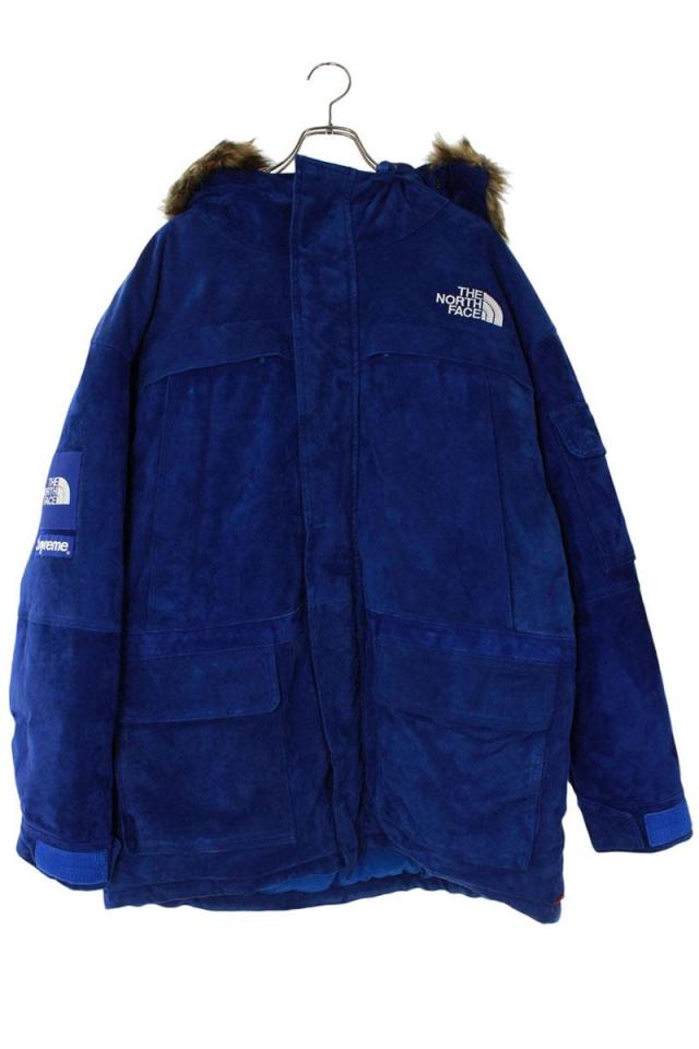 シュプリーム  ノースフェイス サイズ:L  23AW  NF0A876C スウェードレザーダウンジャケット 中古 BS99