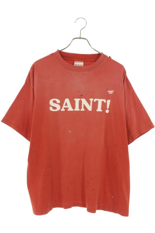 セントマイケル サイズ:L  SM-HR8-0000-027 ヴィンテージ加工Tシャツ 中古 BS99
