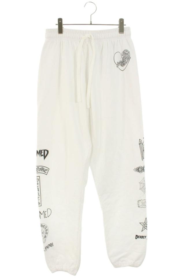 クロムハーツ サイズ:L  DEADLY DOLL デッドリードールプリントスウェットロングパンツ 中古 SS13