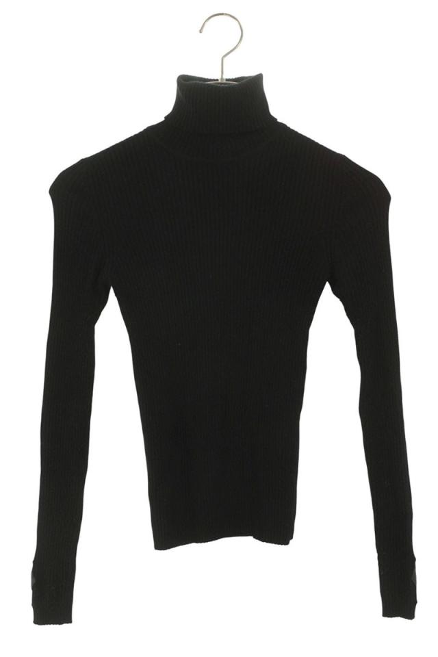 クロムハーツ サイズ:XS 袖クロスパッチ付きタートルネックニット 中古 GZ11