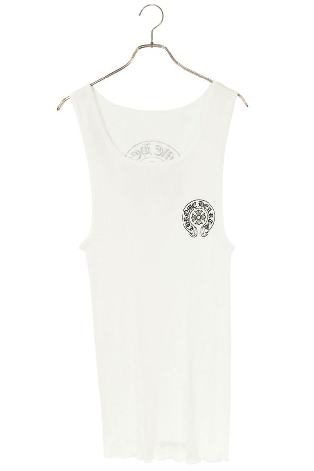 クロムハーツ サイズ:XL  RIB TANK バックホースシュープリントリブタンクトップ 中古 SJ02