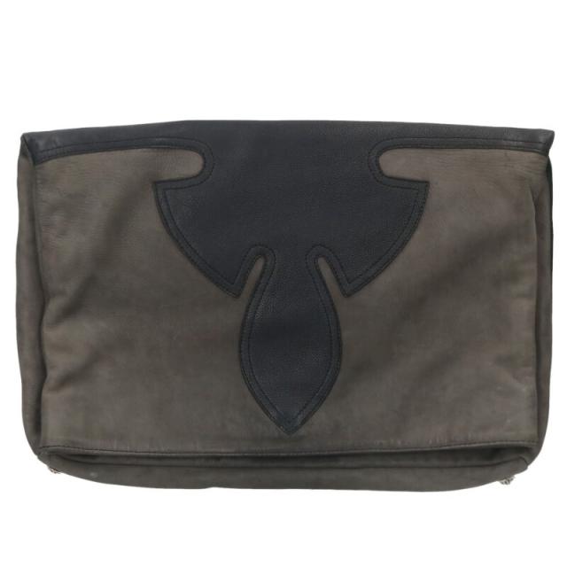 クロムハーツ  フレアニースエードレザー切替クラッチバッグ 中古 SJ02