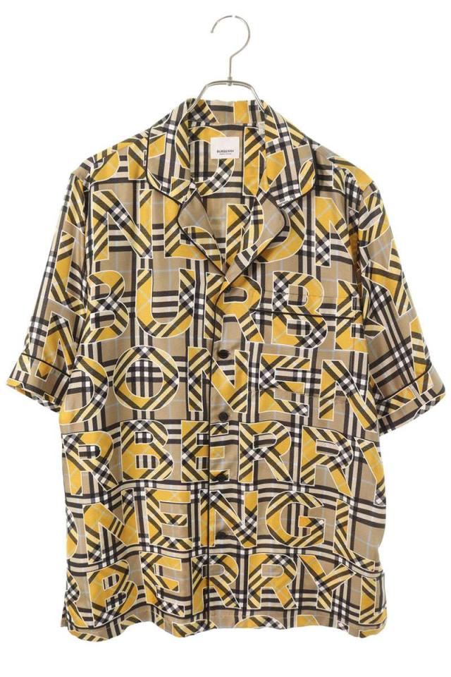 バーバリー サイズ:S  8039130 ノヴァチェックグラフィティプリント半袖シャツ 中古 BS99