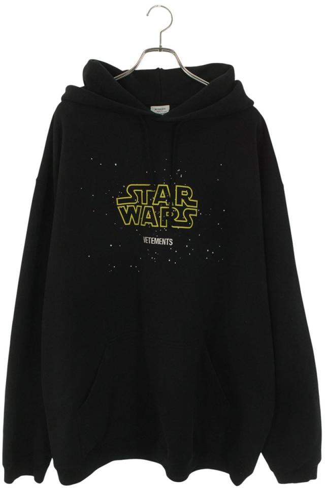 ヴェトモン サイズ:L  20SS  USW21TR012 ロゴプルオーバーパーカー 中古 OM10