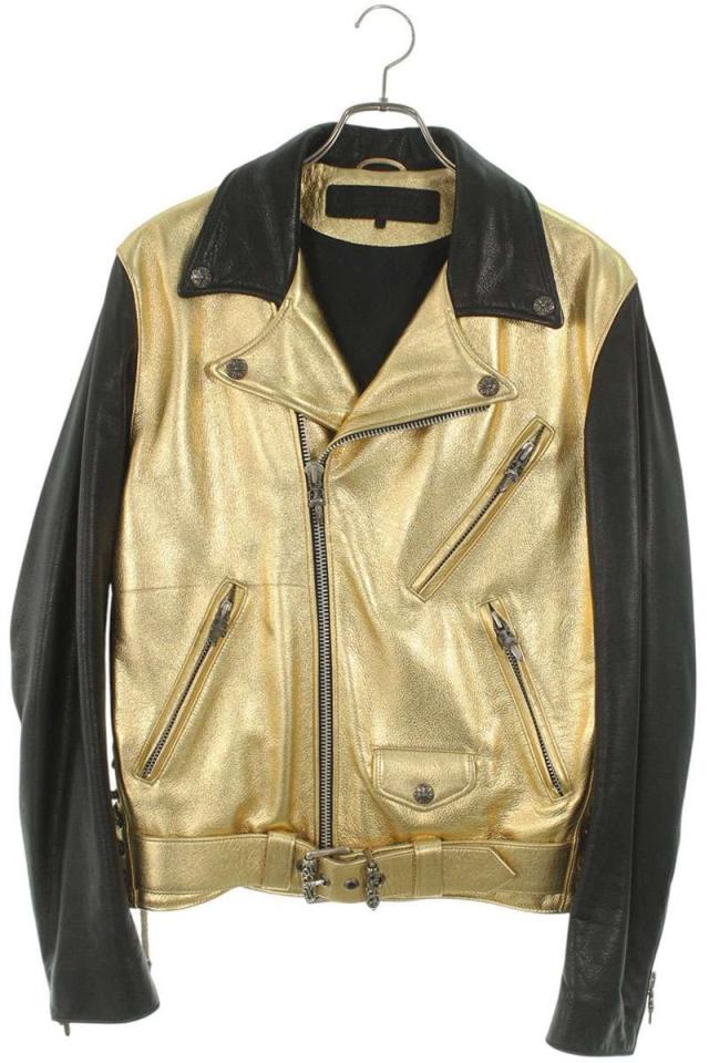 クロムハーツ サイズ:L  JJ DEAN JJディーン DSMG限定ダガージップライダースレザージャケット 中古 SJ02