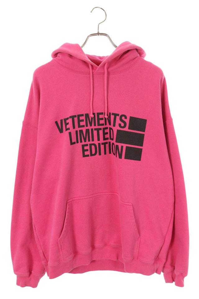 ヴェトモン サイズ:M  UE51TR820P ロゴリミテッドエディションプリントパーカー 中古 BS99