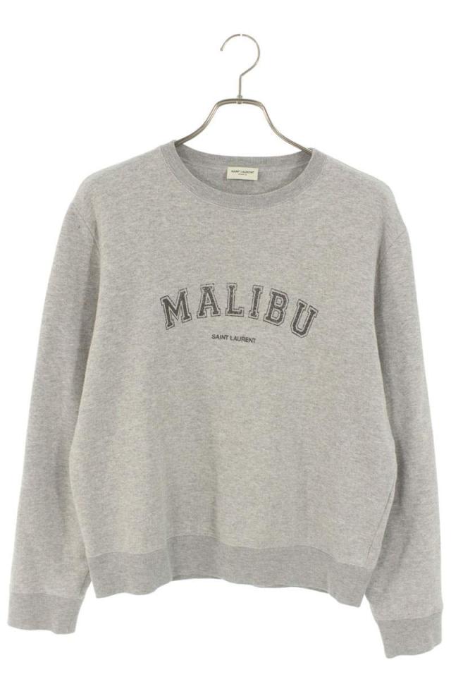 サンローランパリ サイズ:M 612043 YBPZ2 MALIBUプリントクルーネックスウェット 中古 OM10