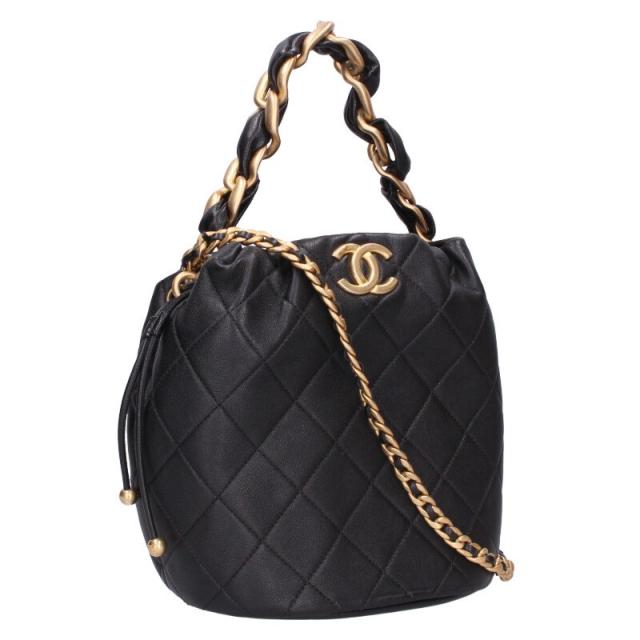 シャネル   DRAESTRING BAG ショルダーバッグ 中古 SB01