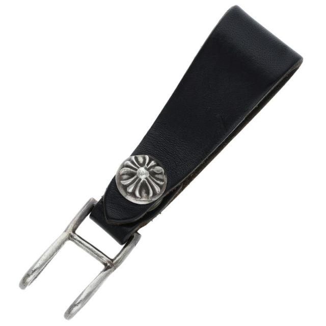 クロムハーツ   BELT LOOP クロスボールボタンレザーベルトループ 中古 OK15