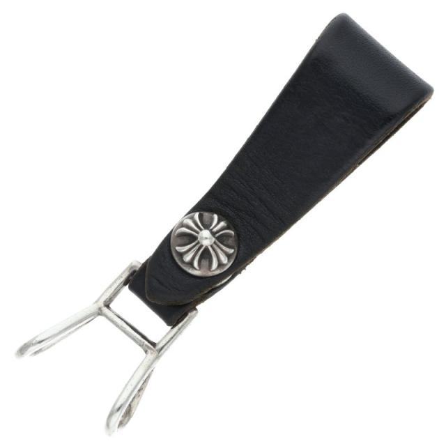 クロムハーツ   BELT LOOP クロスボールボタンレザーベルトループ 中古 OS06